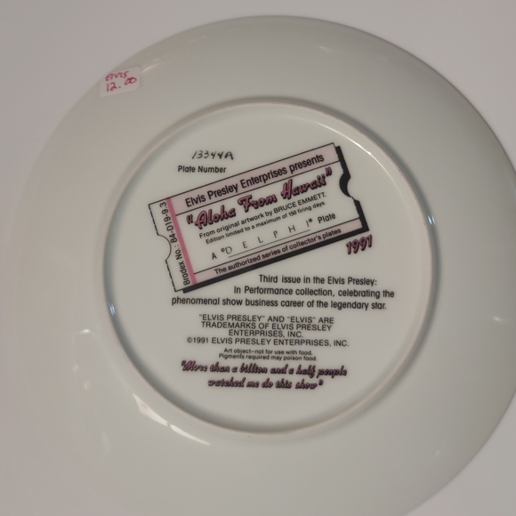 Delphi Collectable Plates | Other | Elvis Presley Delphi Collector ...